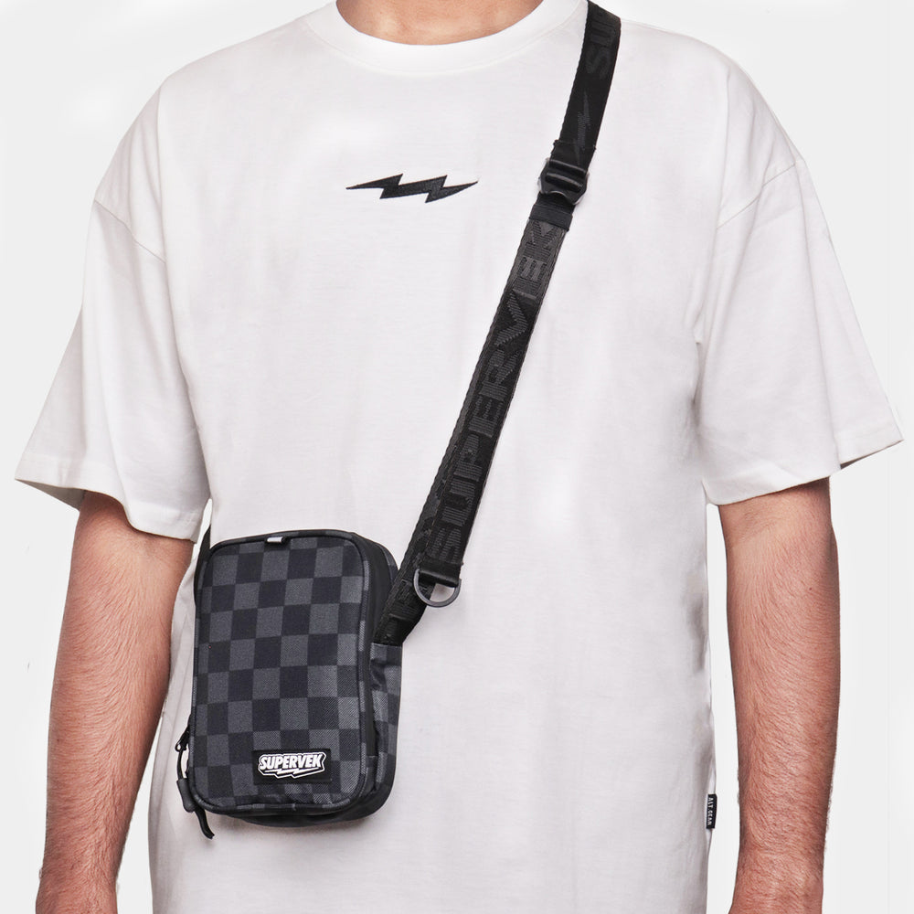 Check Noise Sling Bag Mini Pro Crossbody Bag by Supervek | Streetwear ...