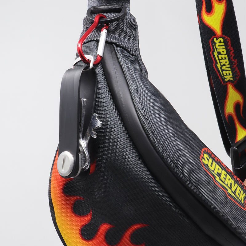 Black Slinger For Men & Women - Buy Expandable Flame Print Slinger