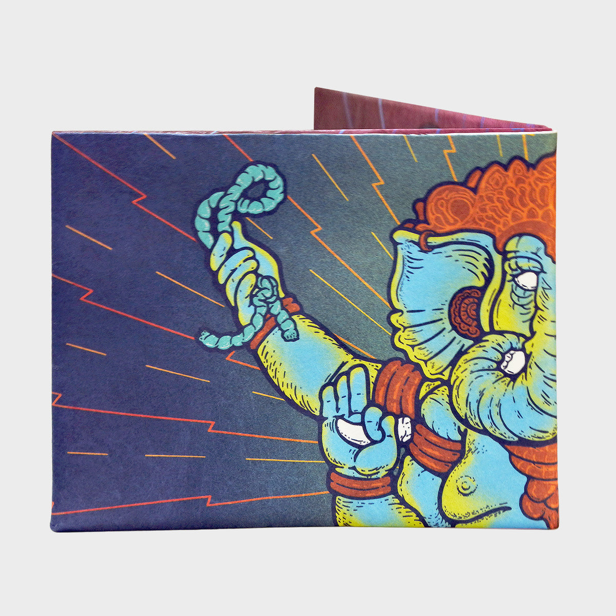 Avighna - Ganpati design Minimal Tyvek Wallet. Slim, Light and Vegan