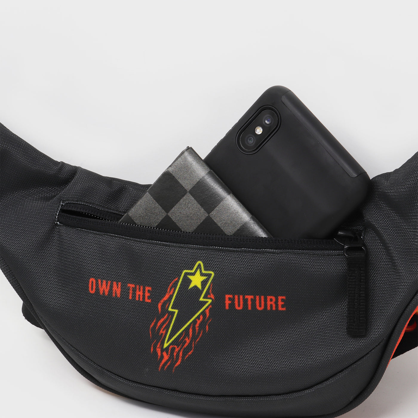 Black Slinger For Men & Women - Buy Expandable Flame Print Slinger