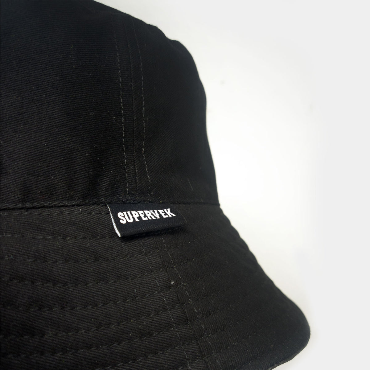 Checkered pattern Unisex Bucket Hat by Supervek | Reversible | Black